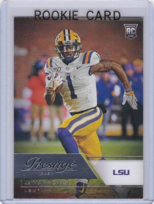 JAMARR CHASE ROOKIE CARD Ja'marr RC 2021 Prestige Football LSU TIGERS ...