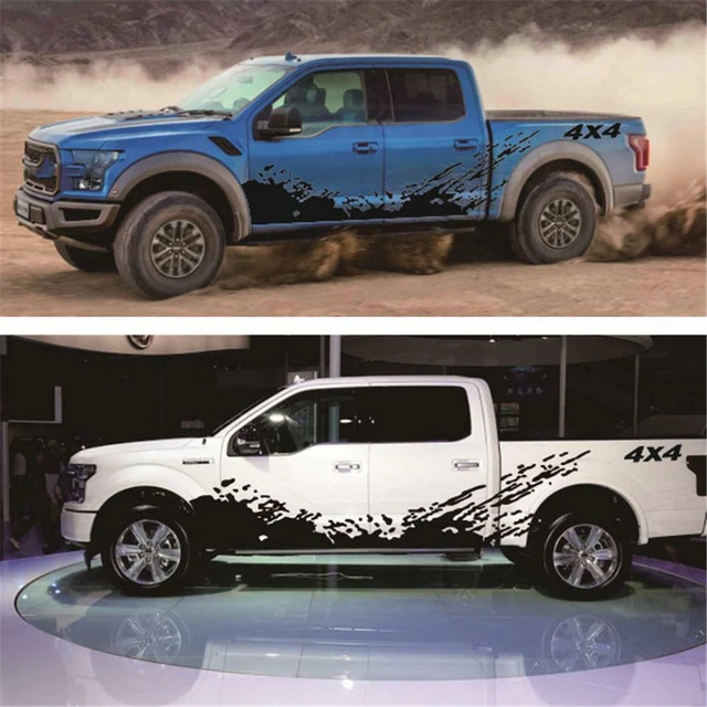 4X4 MUD SPLASH Decals Auto Graphic Vinyl Car Truck Body Racing Sticker ...