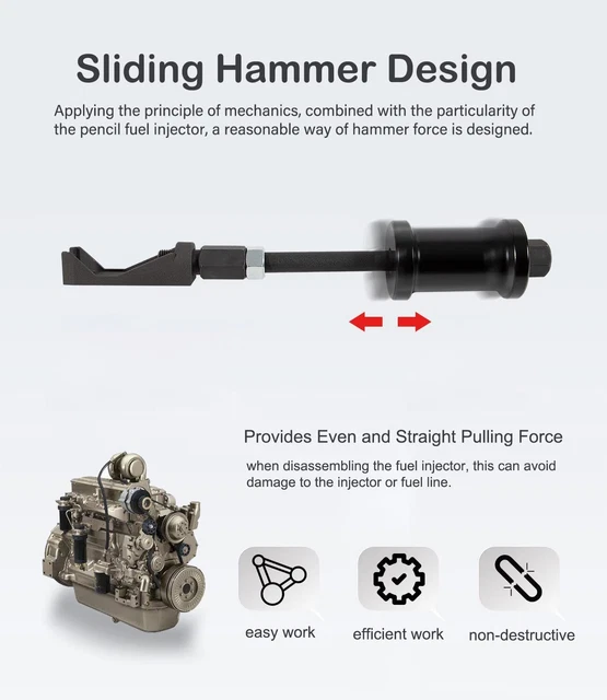 7121 FUEL INJECTOR Nozzle Puller Removal Tool for Caterpillar John ...
