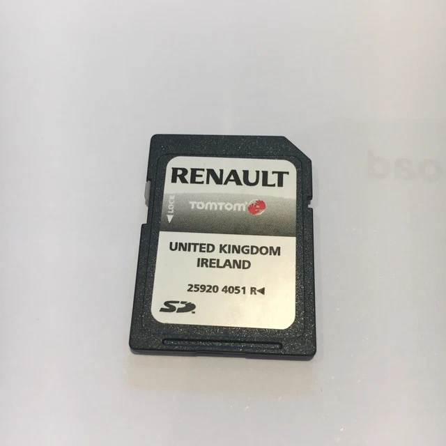 RENAULT TOMTOM SATELLITE Navigation SAT NAV SD Card UK IRELAND 25920 ...