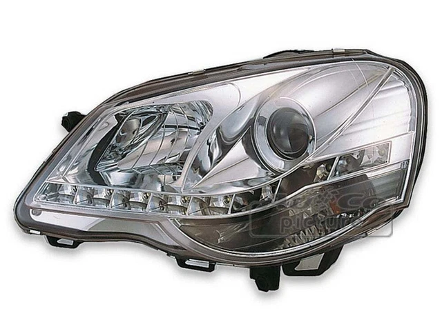 SCHEINWERFER LED TAGFAHRLICHT Optik pour VW POLO 9N3 2005-2009 Daylight ...