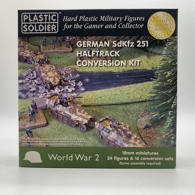 WW2V15013 15MM GERMAN SdKfz 251 HALFTRACK CONVERSION KIT PLASTIC ...