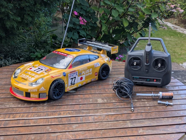 KYOSHO PURETEN ALPHA 1/10 Nitro Car GX-12 Engine Taisan Porsche 911 GT3 ...