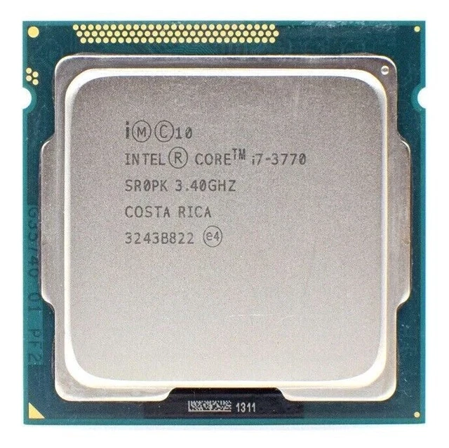 INTEL CORE I7-3770 Processor (3.40GHz, 4 Cores, Socket H2 LGA-1155 ...