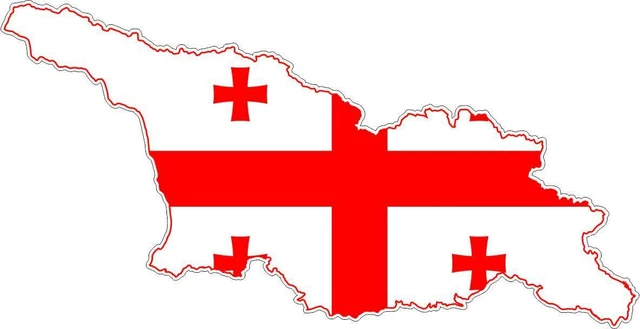 ADESIVI STICKER DECAL emblema bandiera bandiera mappa georgia EUR 3,29 ...