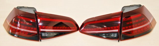 2017-2020 GENUINE VW Golf Mk7.5 Gtd R Gti Rear Tail Lights Complete Set ...