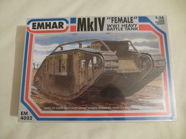 EMHAR 1:35 MKIV "Female" WWI Heavy Battle Tank EUR 37,88 - PicClick DE