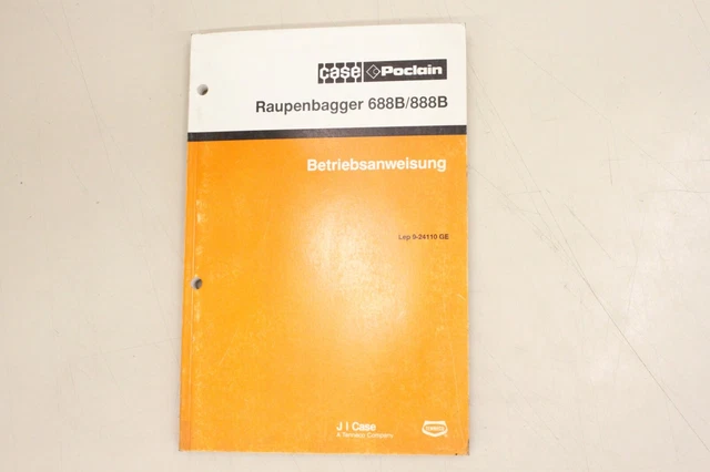 CASE POCLAIN CRAWLER Excavator 668B 888B 668 888 LEP9-24110GE User ...