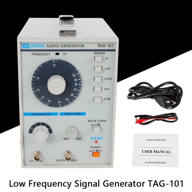 AUDIO SIGNAL GENERATOR Low Frequency Signal Generator W/test Clip 10hz ...