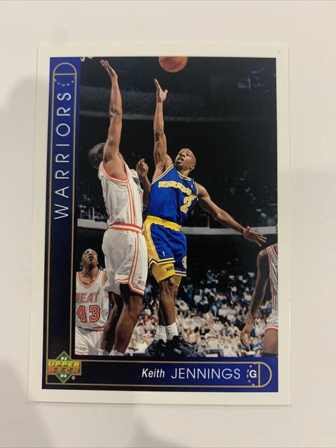 KEITH JENNINGS GOLDEN State Warriors Basketball Card 93-94 Upper Deck ...
