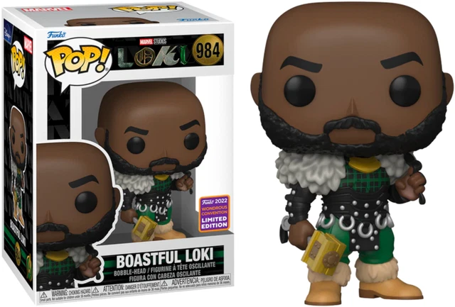 FUNKO POP! LOKI #984 " BOASTFUL LOKI " 2022 Wondrous Convention Limited ...