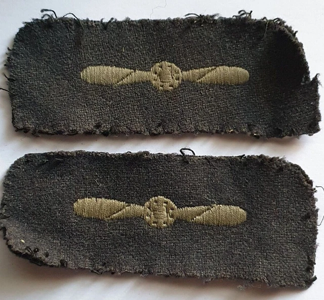 RAF LAC LEADING Aircraftman Rank Badges - Pair - Early Post War - REF1 ...