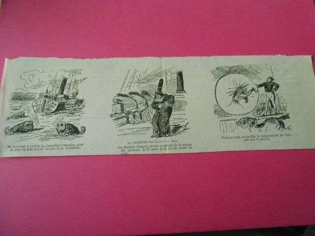 VIGNETTE 19ÈM CARICATURE Humour Le Docteur Purgon partisan de la puge ...