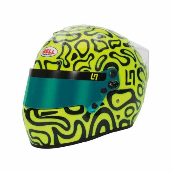 NEW! BELL KC7-CMR Lando Norris Full Face Kart Helmet Yellow/Black SNELL ...