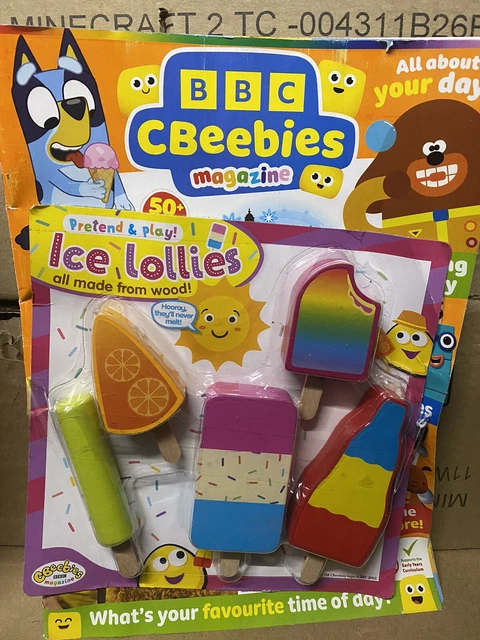 CBEEBIES MAGAZINE #623 Bluey, Activities, Stickers + Wooden Ice Lollies ...