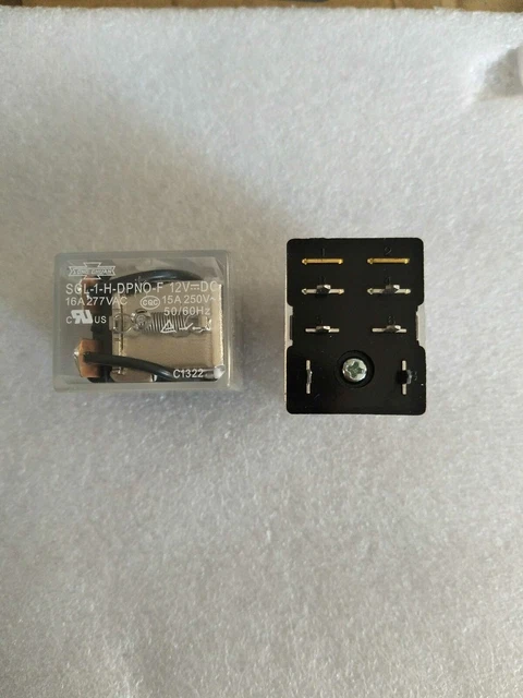 SCL-1-H-DPNO-F 12VDC POWER Relay 16A 12VDC 6 PINS x 2PCS NEW #WD6 EUR ...