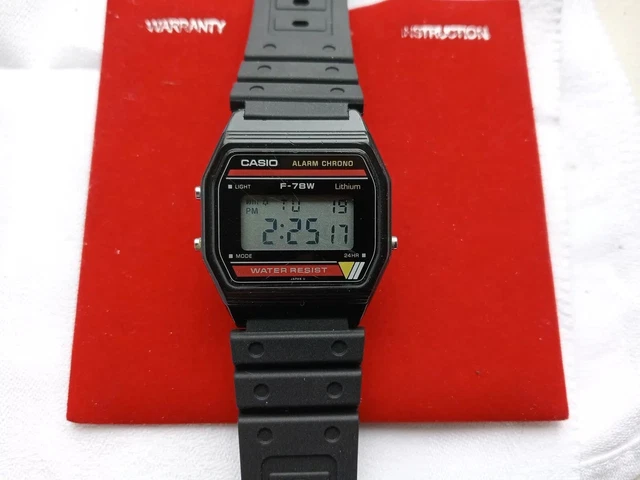 VINTAGE CASIO F-78W Alarm Chrono. Original Early 80s. Extremely Rare ...