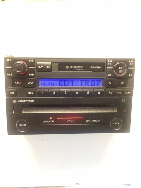 VW GAMMA 5 Autoradio mit Cd Player Radio Code Golf 4,Polo,Lupo,Passat ...