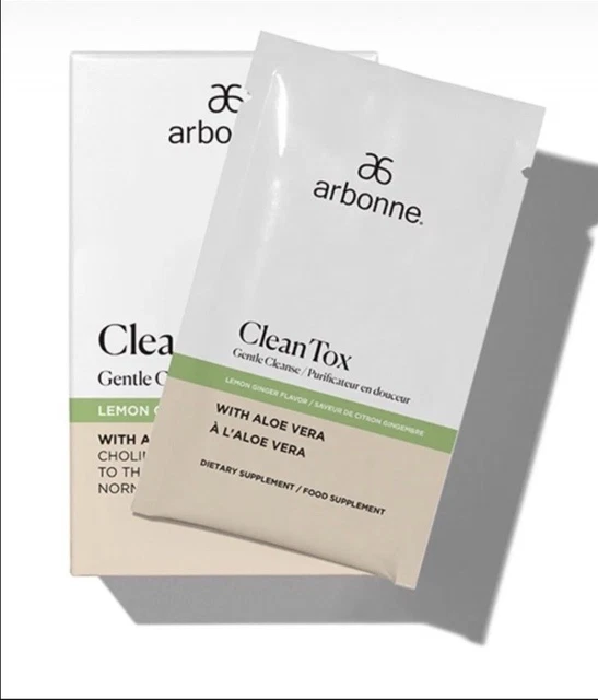 ARBONNE CLEANTOX GENTLE Cleanse Detox Lemon-Ginger BBE 01/27 Vegan GF ...
