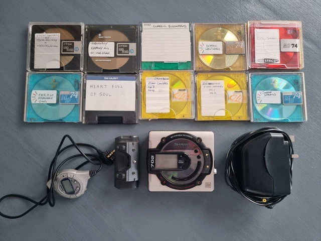SHARP MD MS702 Portable Minidisc Player Recorder Walkman Working Fine ...