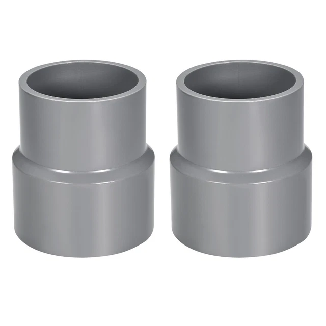 PVC REDUCING COUPLING Hub by Hub, DWV Pipe Fitting Gray 2Pcs $14.60 ...