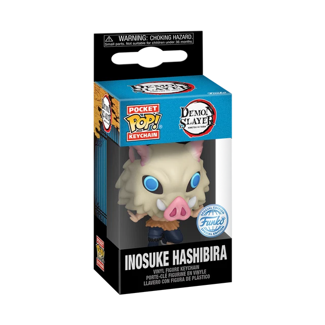 DEMON SLAYER 7TH Form Inosuke Hashibara Pop Pocket Keychain Porte-Clé ...