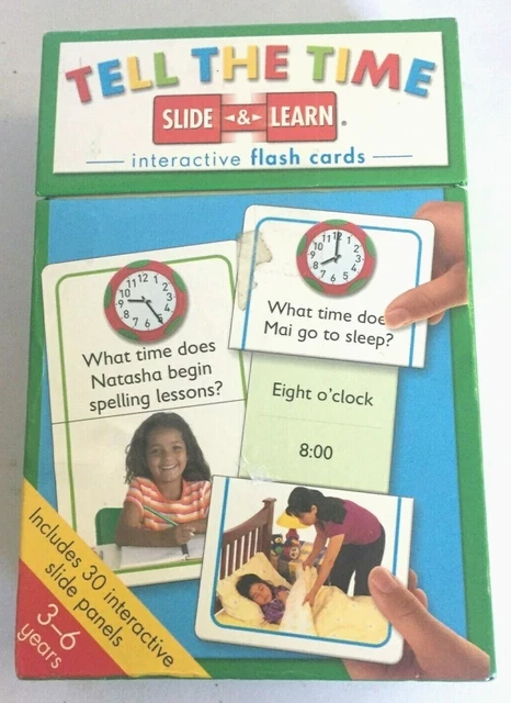 TELL THE TIME: Slide and Learn Flash Cards, Free Post $21.95 - PicClick AU