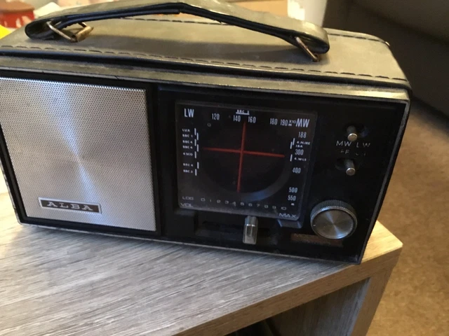 RARE VINTAGE PORTABLE 1970’s Alba 6 Transistor Radio Model 745 MW LW ...