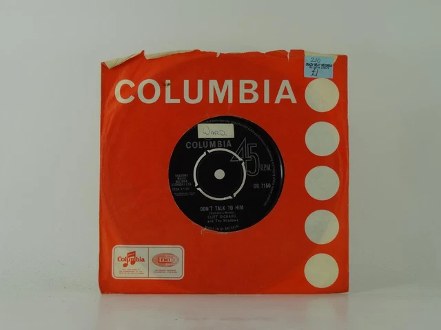 CLIFF RICHARD AND THE SHADOWS DON'T TALK TO HIM (18) 2 Track 7" Single ...