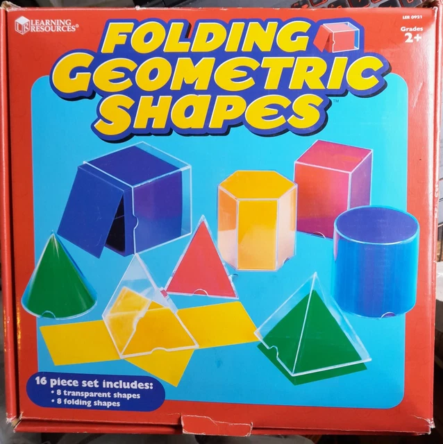 LEARNING RESOURCES EDUCATIONAL Folding Geometric Shapes and Activity Card set £27.00 - PicClick UK