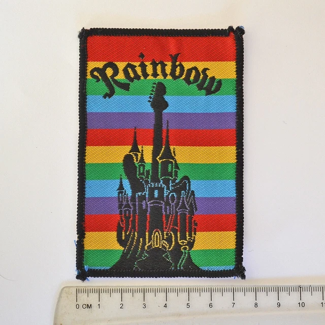 VINTAGE 70S RAINBOW PATCH, RARE. acdc, motorhead, black sabbath ...