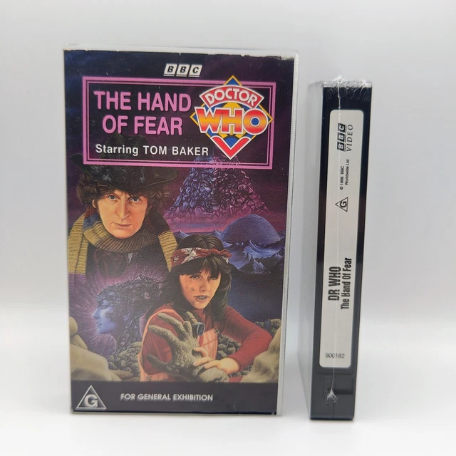 DOCTOR WHO THE Hand of Fear VHS Tom Baker BBC Rare PAL Australian Copy ...