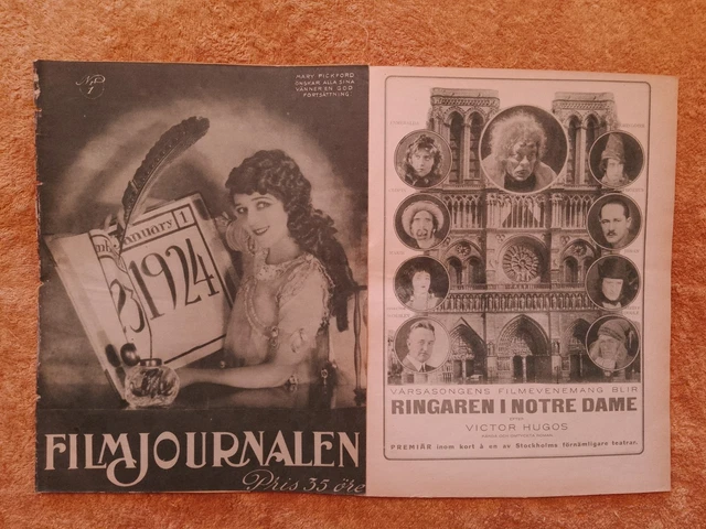 MARY PICKFORD 1924 M. SILLS Mary MILES MINTER HUNCHBACK OF NOTRE DAME ...