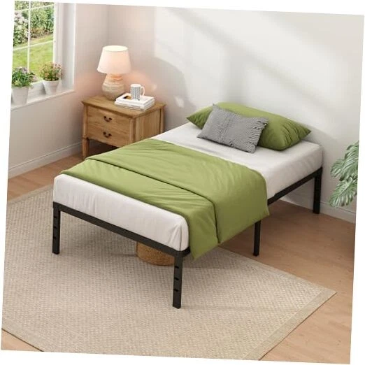 METAL BED FRAME,SIZE Bed Frame with Storage Space,Heavy Duty Twin 18 ...