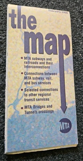 MTA NEW YORK Subway Railroad Bus Map. 2000. JM £0.99 - PicClick UK