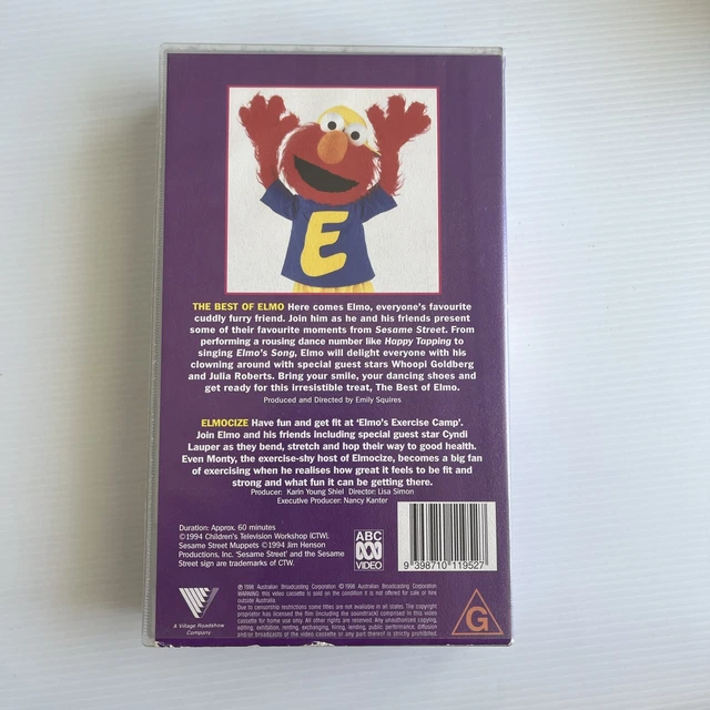 ELMO VHS - The Best Of Elmo And Elmocize EUR 17,42 - PicClick FR