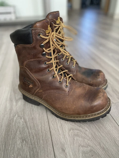 CHIPPEWA 55026 Classic 10 Inch Electrical Steel Toe Lace Up Work Mens ...