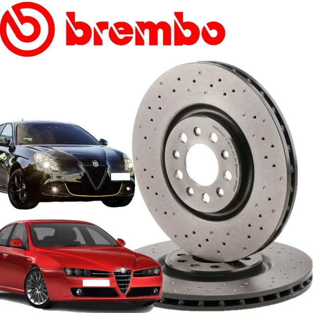 KIT DISCHI FRENO Anteriori Brembo Xtra 330mm Alfa Romeo 159 Giulietta 1.8 2.0 EUR 219,91 ...