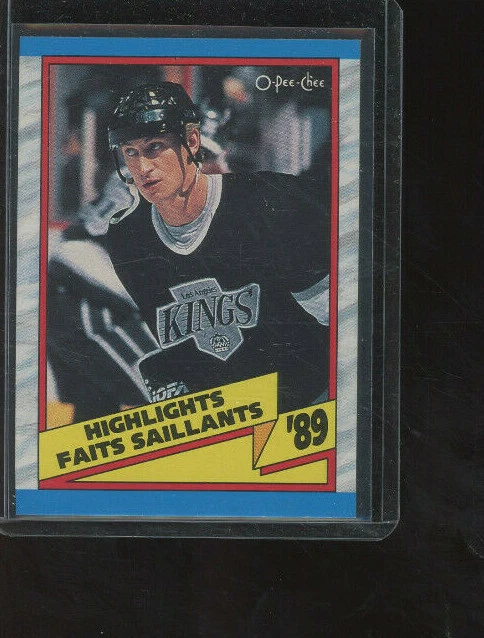 WAYNE GRETZKY 1989-90 OPC O-Pee-Chee Highlights carte #325 Los Angeles Kings comme neuf EUR 2,78 ...