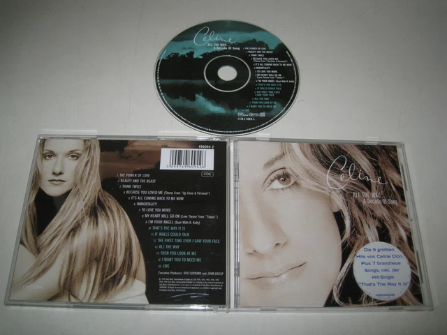 CELINE DION / All The Way A Decade Of Song (Columbia/496094 2) CD Album ...