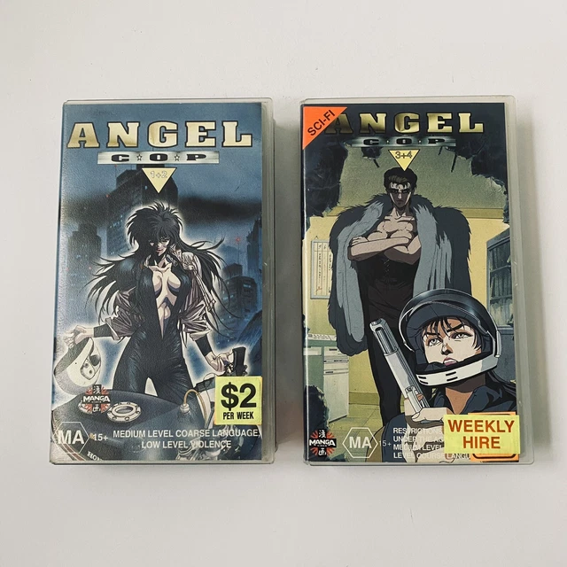 ANGEL COP (VHS, 1995) Chapters 1 2 3 4 English Dubbed Anime Manga Video ...