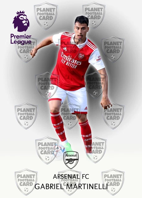 GABRIEL MARTINELLI, ARSENAL Fc. White Card, 2022/2023 Custom Football ...