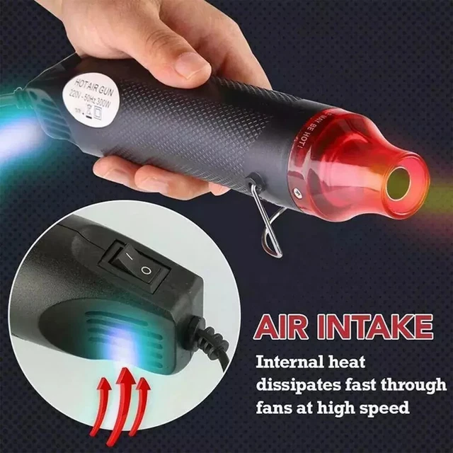 CRAFT HANDHELD HEAT Gun Electric 300W Portable Heat Gun DIY Craft ...
