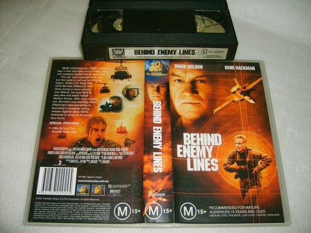 BEHIND ENEMY LINES - Gene Hackman/Owen Wilson Epic War Movie! on VHS $10.03 - PicClick AU