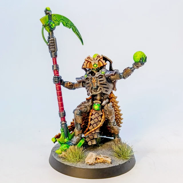 NECRON OVERLORD WARSCYTHE & Res Orb - Warhammer 40,000 40K - Peint Pro ...
