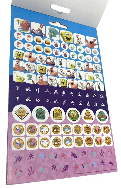 SPONGEBOB STICKERS BOOK The SpongeBob SquarePants Movie Stickers ...