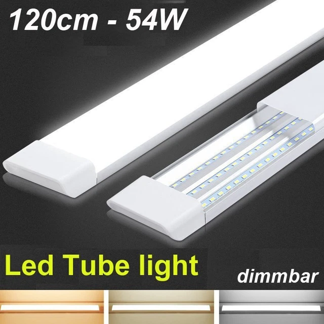 4FT LED STRIP Light Batten Tube Light Office Garage Ceiling Lights ...