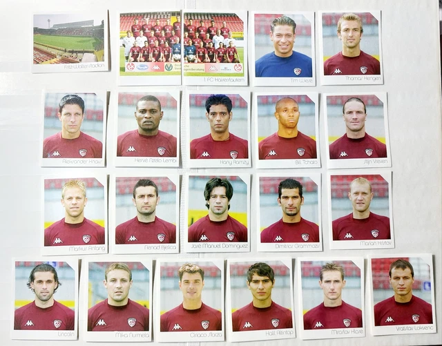 ***1.FC KAISERSLAUTERN*** 👍 Panini Fussball 03/04** 21 Sticker Bilder Aufkleber EUR 1,99 ...