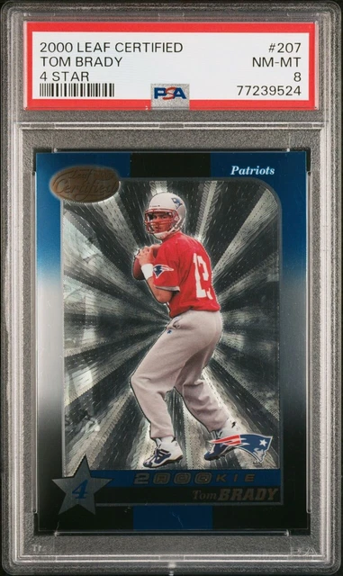 2000 LEAF CERTIFIED Tom Brady RC PSA 8 #1405/1500 EUR 996,67 - PicClick FR
