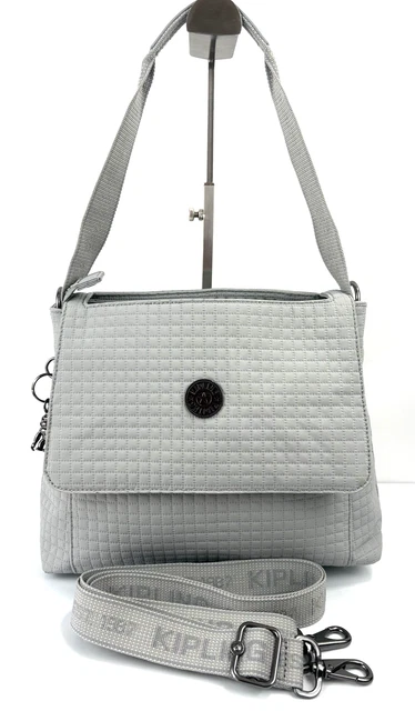 KIPLING 'LYSSA' PREMIUM Medium Multiway Bag - Geo Embossed Grey ...